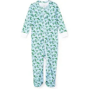 LILA AND HAYES Parker Zipper Pajama - Wild West Blue