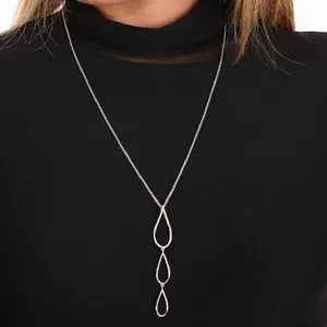 LUCY QUARTERMAINE Tri Petal Long Pendant