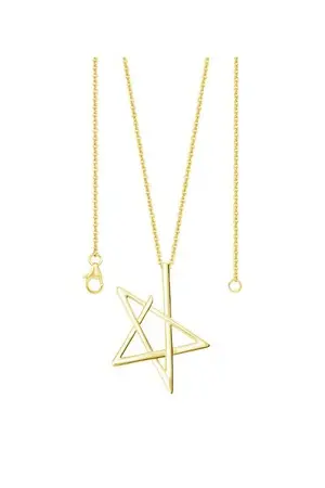 LUCY QUARTERMAINE Sol Star Pendant Necklace - Gold Vermeil