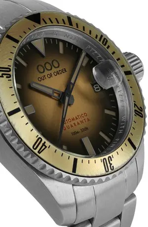 OUT OF ORDER Automatico Quaranta Bracelet Watch - Sand
