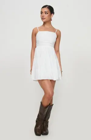 Princess Polly Open Back Tiered Mini Sundress