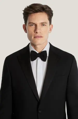 JACK VICTOR Ezra Notched Lapel Wool Tuxedo