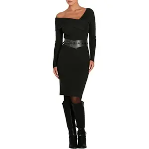BELLE & BLOOM Knit Dress - Black