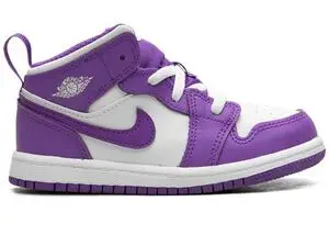 JORDAN Jordan 1 Mid Sneakers Purple Venom/white