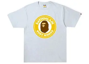 A BATHING APE Colors Busy Works Tee Shirt - Gray