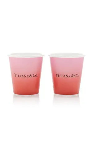 Tiffany & Co. Set-of-two Bone China Coffee Cups - Multi