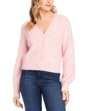 Karen Kane Button Detailed Cardigan - Pink