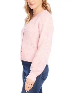 Karen Kane Button Detailed Cardigan - Pink