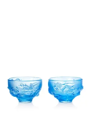 LIULI The Joy Of Fish 2 Bowls & 2 Pairs Of Chopsticks
