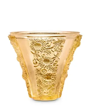 LIULI Vase, In The Presence Of Spring, Exquisite Goldenrod - Amber
