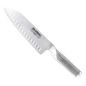 GLOBAL Stainless Steel 7 Santoku Knife - Silver