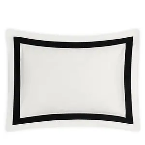MATOUK Ambrose Sateen Boudoir Sham Bone/black