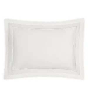 MATOUK Ambrose Sateen Boudoir Sham - Bone/bone