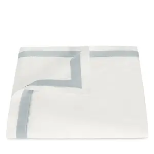 MATOUK Ambrose Sateen Duvet Cover, King - Bone/pool