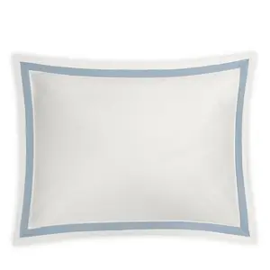 MATOUK Ambrose Sateen King Sham - Bone/hazy Blue