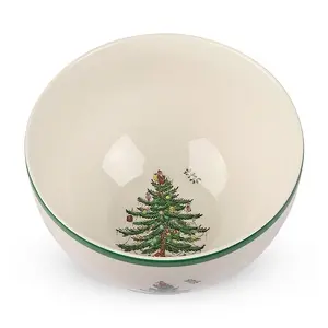 SPODE Christmas Tree Rice Bowl - Green