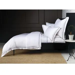 POM POM AT HOME Sheena Sateen Duvet Cover Set, Queen - Midnight