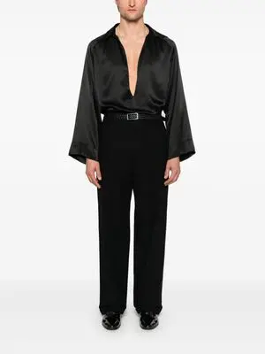 Saint Laurent Striped Flannel Trousers