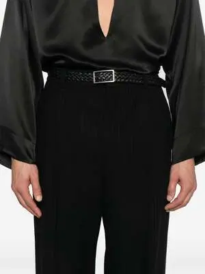 Saint Laurent Striped Flannel Trousers
