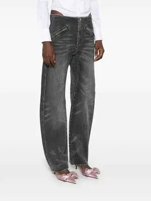 Alexander Wang Moto Jeans - Grey