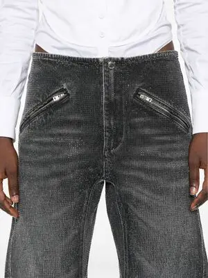 Alexander Wang Moto Jeans - Grey