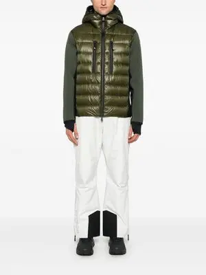 Moncler Panelled Down Jacket - Green