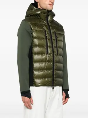 Moncler Panelled Down Jacket - Green