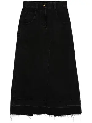 Palm Angels Denim Maxi Skirt