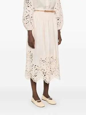 Zimmermann Wylie Midi Skirt - Neutrals