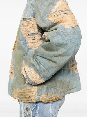 WHO DECIDES WAR Denim Bomber Jacket