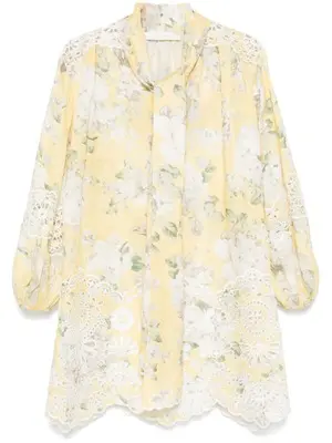 Zimmermann Acacia Mini Dress - Yellow