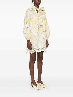 Zimmermann Acacia Mini Dress - Yellow