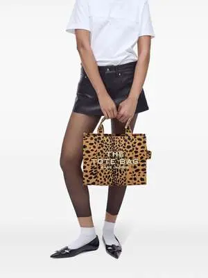 Marc Jacobs Medium Cheetah Canvas Tote Bag - Neutrals