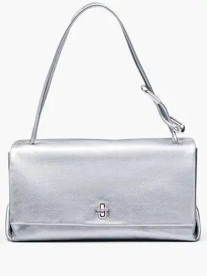 Marc Jacobs Large Metallic Dual Shoulder Bag - Silver