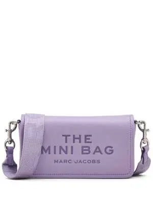 Marc Jacobs Leather Mini Crossbody Bag - Purple