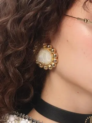 Valentino Garavani Pas Plus And Pearl Earrings