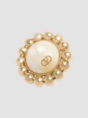 Valentino Garavani Pas Plus And Pearl Earrings