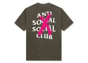 ANTI SOCIAL SOCIAL CLUB Cancelled F&f Tee Shirt - Brown