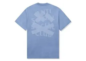 ANTI SOCIAL SOCIAL CLUB Cancelled Again Tonal Tee Shirt - Blue