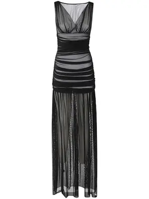 Norma Kamali Draped Long Dress