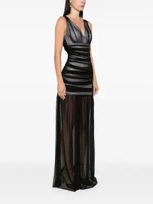Norma Kamali Draped Long Dress