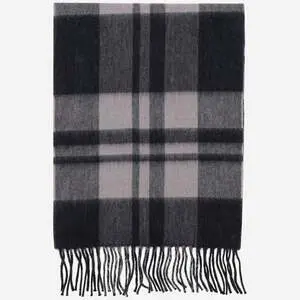 ALEX BEGG Cashmere Scarf With Check Pattern - Red