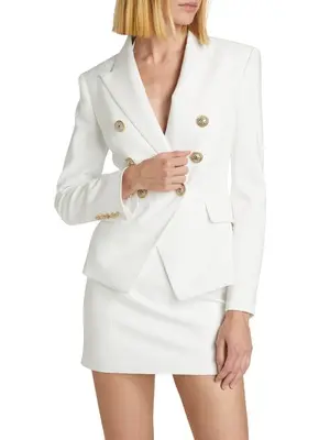 Balmain Crepe Double-breasted Jacket