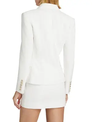 Balmain Crepe Double-breasted Jacket