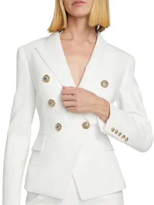 Balmain Crepe Double-breasted Jacket