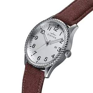 ELEVON Crosswind Strap Watch - Silver/brown