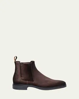 Santoni Easy Suede Chelsea Boots