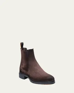 Santoni Easy Suede Chelsea Boots