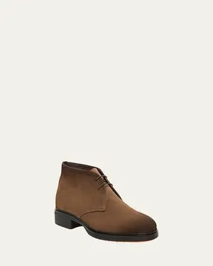 Santoni Easy Suede Derby Shoes