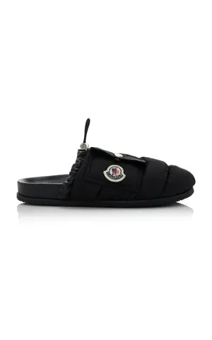 Moncler Mon Padded Nylon Mules - Black